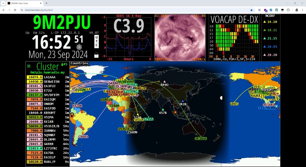 9M2PJU Ham Radio Clock: A DXing Tool for Amateur Radio Operators ...