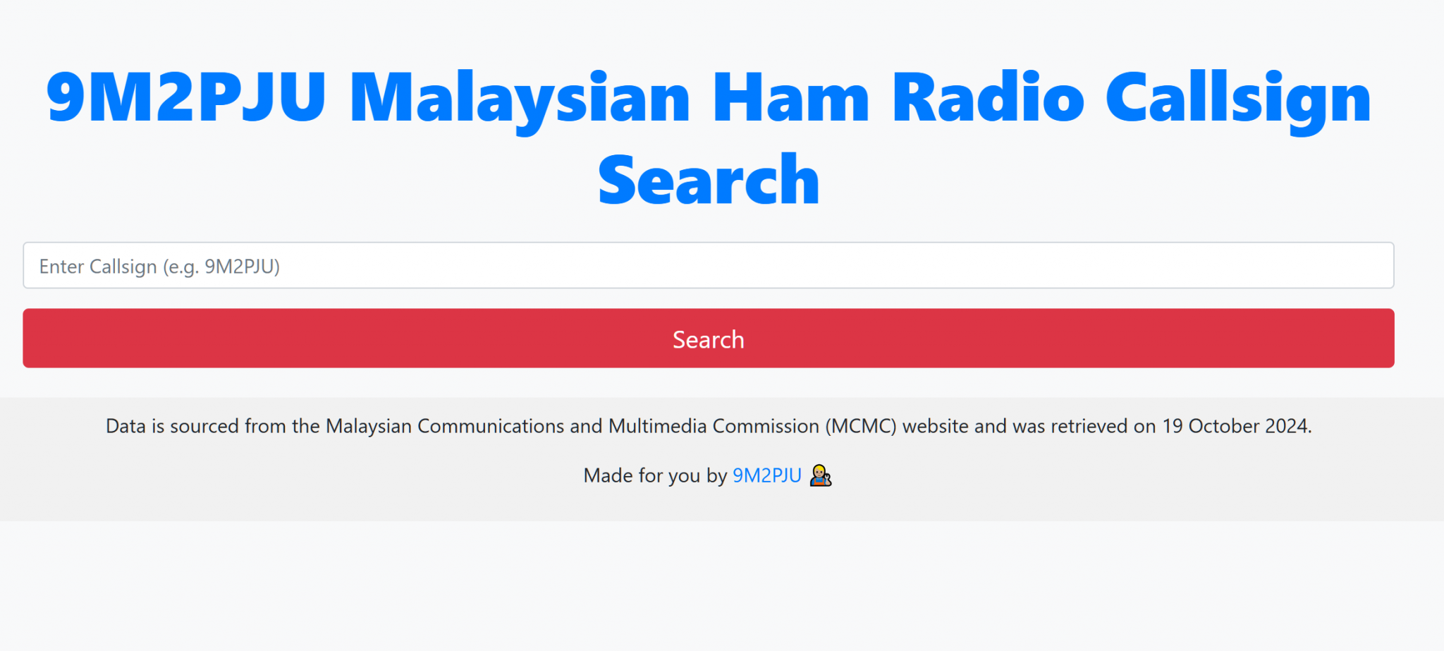 Malaysian Ham Radio Callsign Search – Hamradio.my