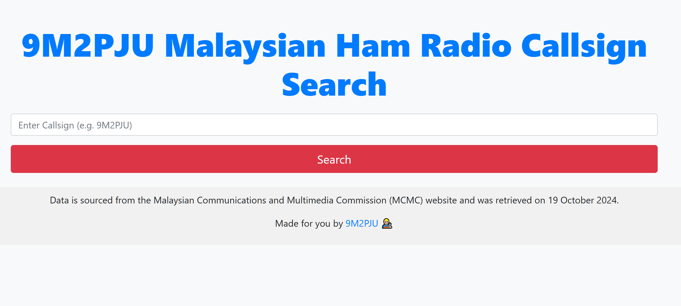 Malaysian Ham Radio Callsign Search - Hamradio.my