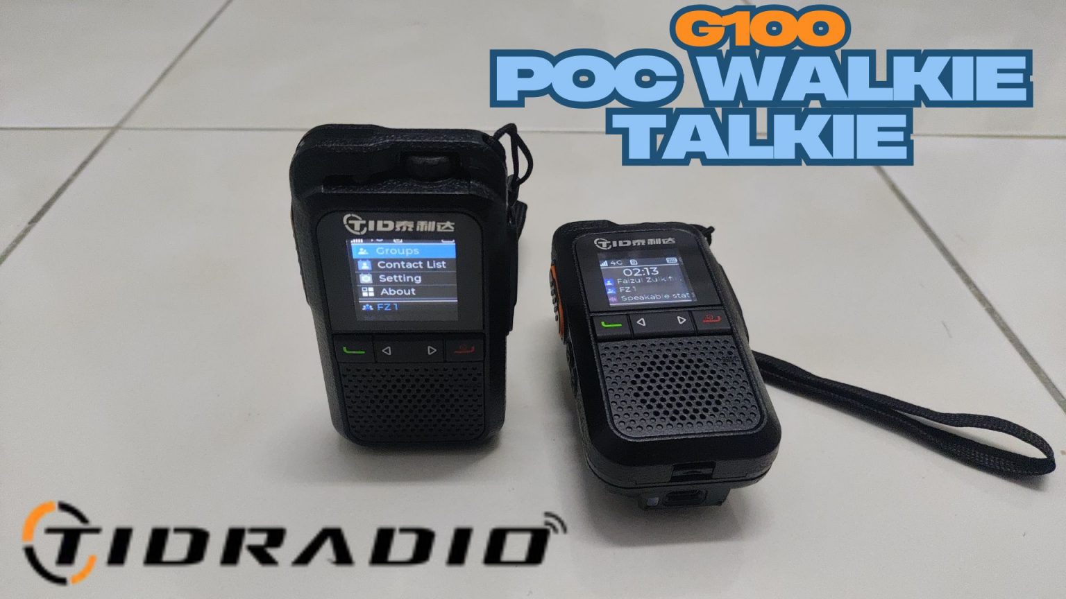 TIDRADIO G100 PoC Push-to-Talk Walkie Talkie - Hamradio.my